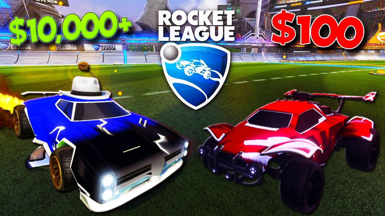 $10 vs $100 vs $10,000 CARS IN ROCKET LEAGUE... [THE MOST EXPENSIVE CAR ...