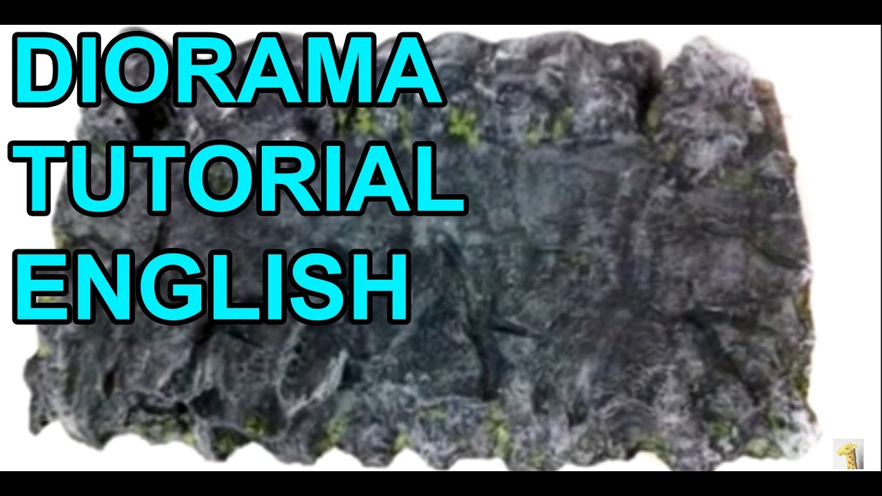 TUTORIAL Diorama rock stage for action figures with styrofoam - YouTube