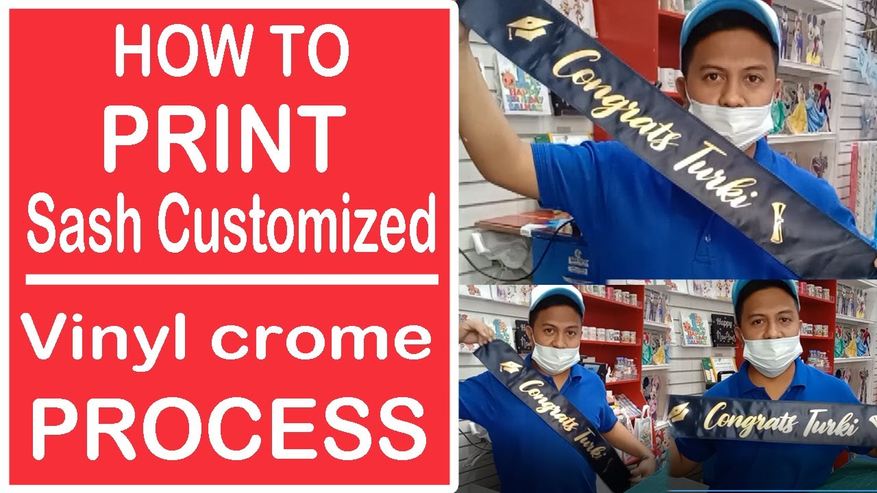 SASH PERSONALIZED || HOW TO MAKE A SASH || VINYL SASH CROME - YouTube