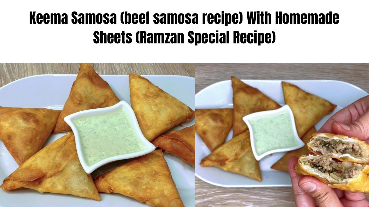 Keema Samosa - keema Samosa Recipe - Homemade Samosa Sheets With Easy ...
