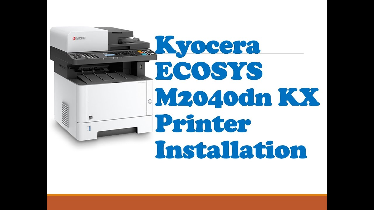 Kyocera ECOSYS M2040dn KX Printer Installation #how #kyocera #printer #instagram - YouTube