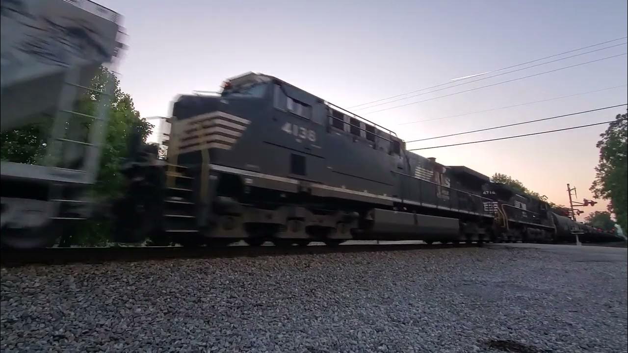 NS 3647 leads the slow mixed freight up the grade at Bill Jones Rd...NS 4138 & 4716 as mid DPU'S ...