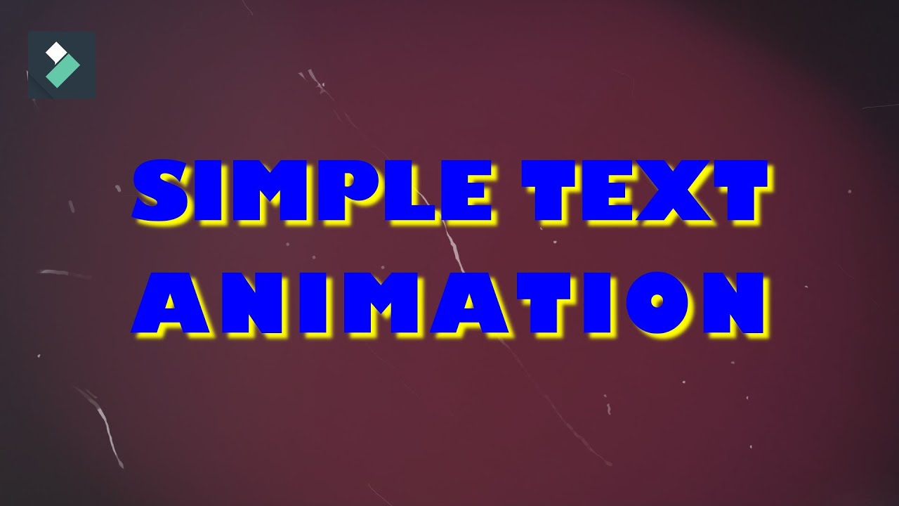 Simple Text Animation | WONDERSHARE FILMORA | Tutorial - YouTube
