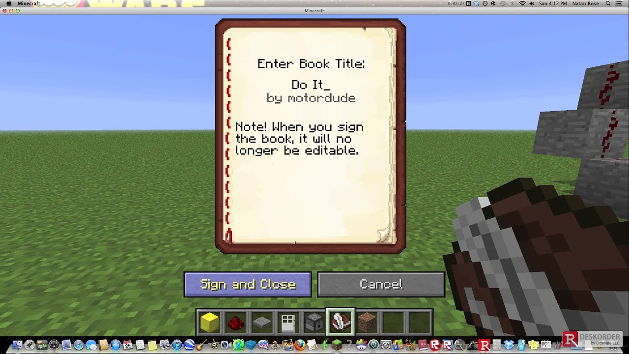 Minecraft inventions episode 1 (Books can kill!) - YouTube