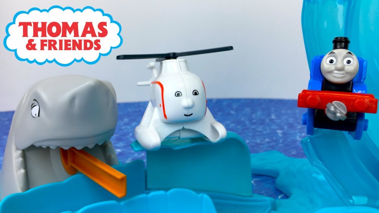 TRENULETUL METALIC THOMAS ELICOPTERUL HAROLD SI FIGURINA RECHIN - SET ...