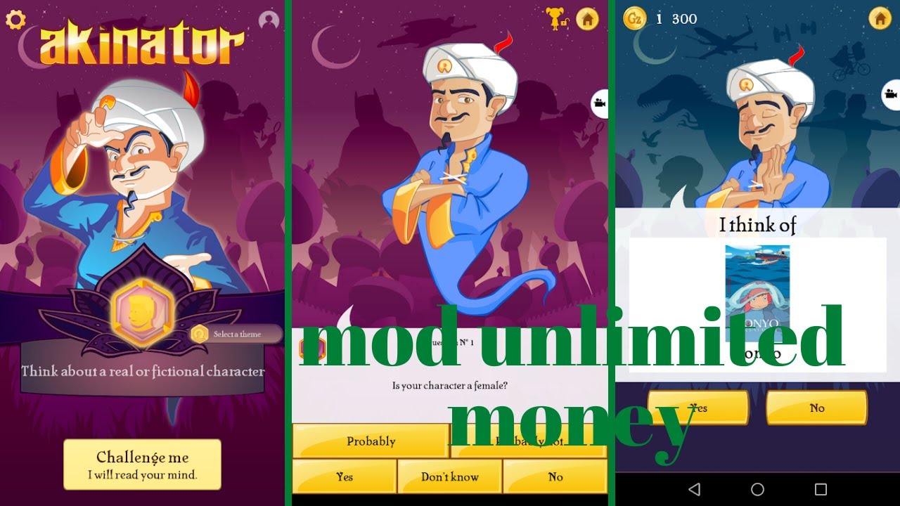 Akinator VIP v 8.1.5 Mod (unlimited money) android gameplay - YouTube