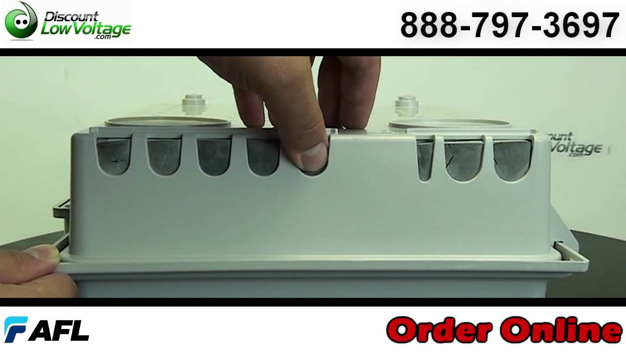 Fiber Optic Outdoor Demarcation Box | AFL # OPN-1224 - YouTube