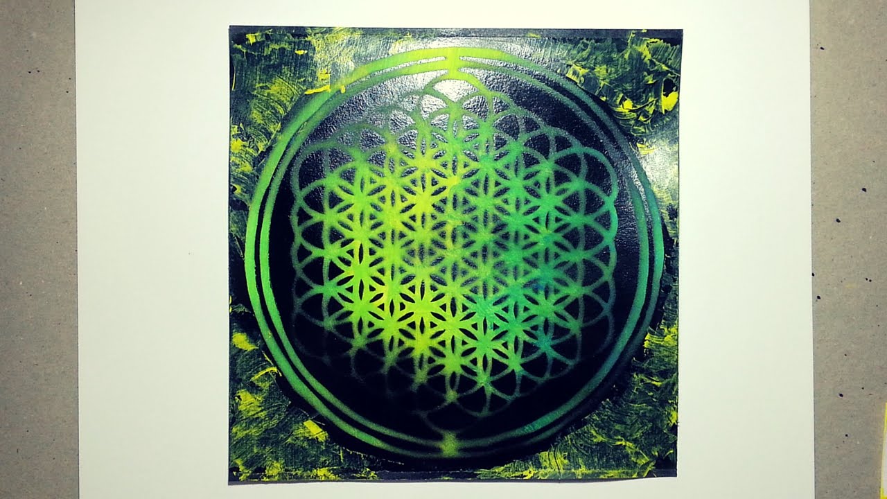 How to paint The Flower of Life/Sempiternal cover (Bring me the Orizon ...