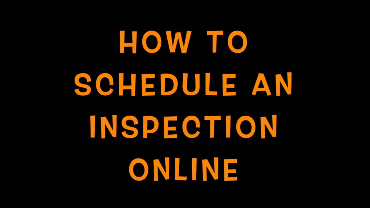 Inspection Request Tutorial - YouTube
