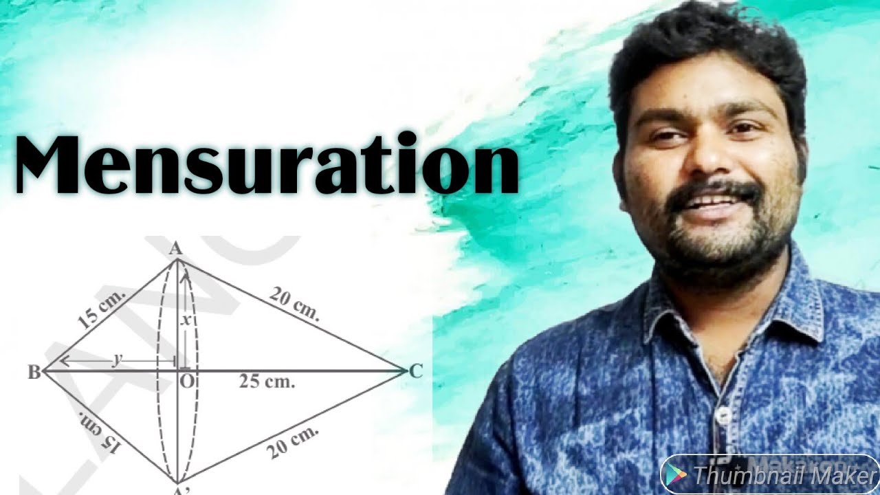 Mensuration||mensuration class 10||volume and surface area of double ...