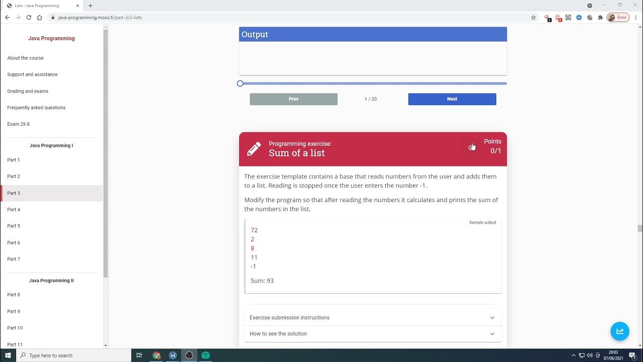 12.3 Java Helsinki Uni MOOC programming 1 part 3! Lists part 3 of 3 - YouTube