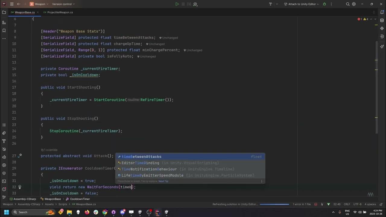 Unity Comprehensive But Simple Polymorphic Weapons - YouTube