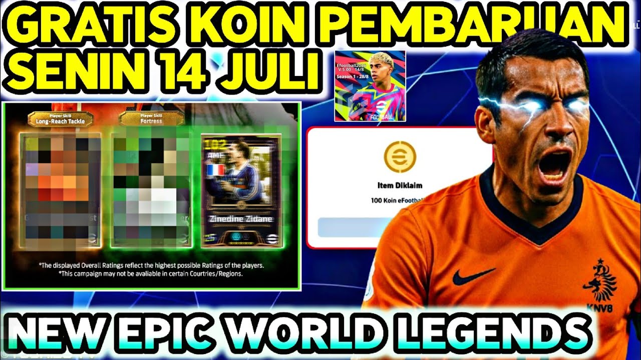 GRATIS KOIN PEMBARUAN SENIN 14 JULI NEW EPIC WORLD LEGENDS,NEW COINS ...