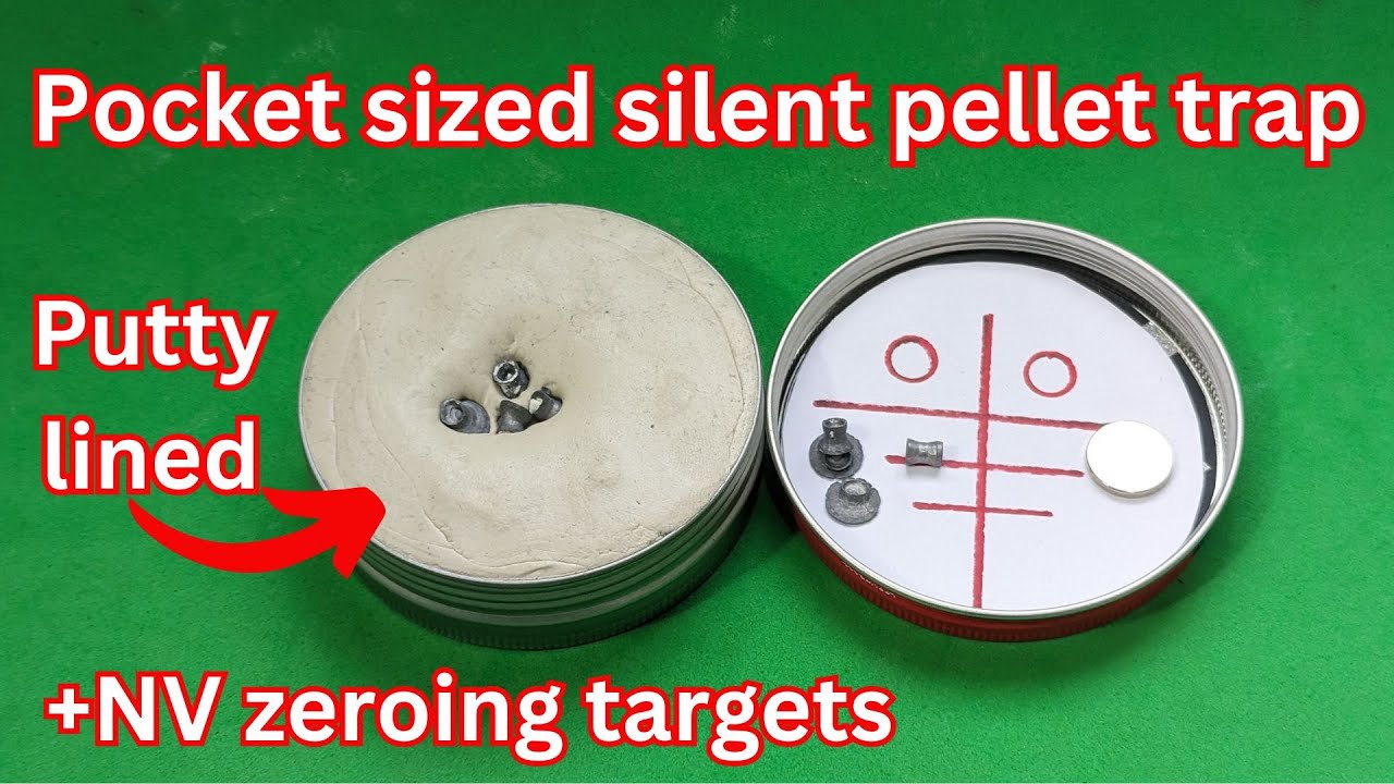 The awesome pellet tin mini silent pellet traps. Check zero in the ...