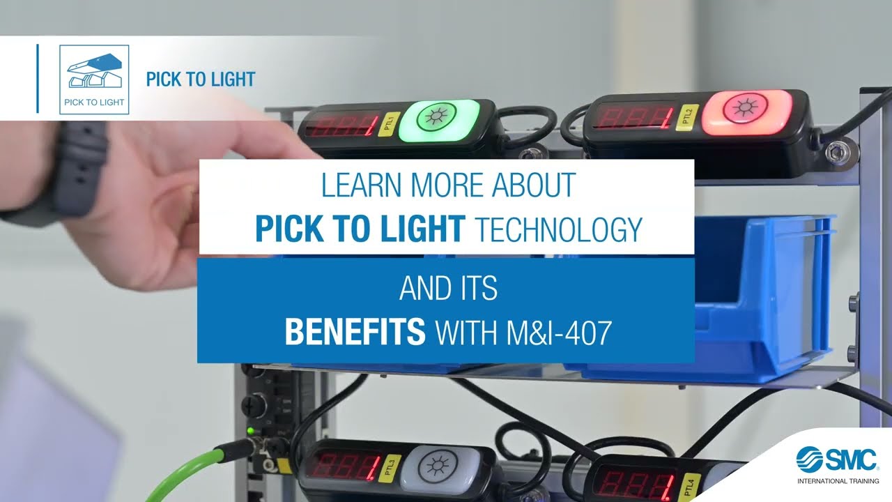 Pick to light (PTL) technology integrated in M&I-400 system - YouTube