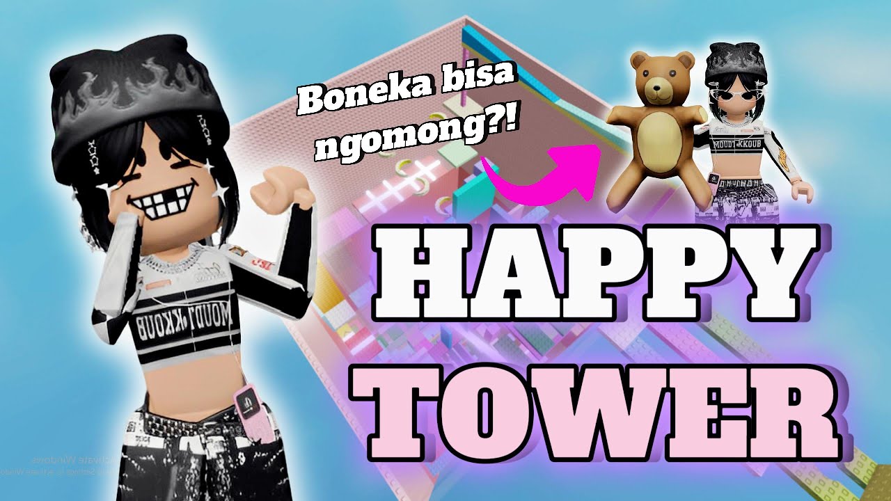 TAMATIN HAPPY TOWER TANPA JATUH😎|| ROBLOX INDONESIA 🇮🇩 - YouTube
