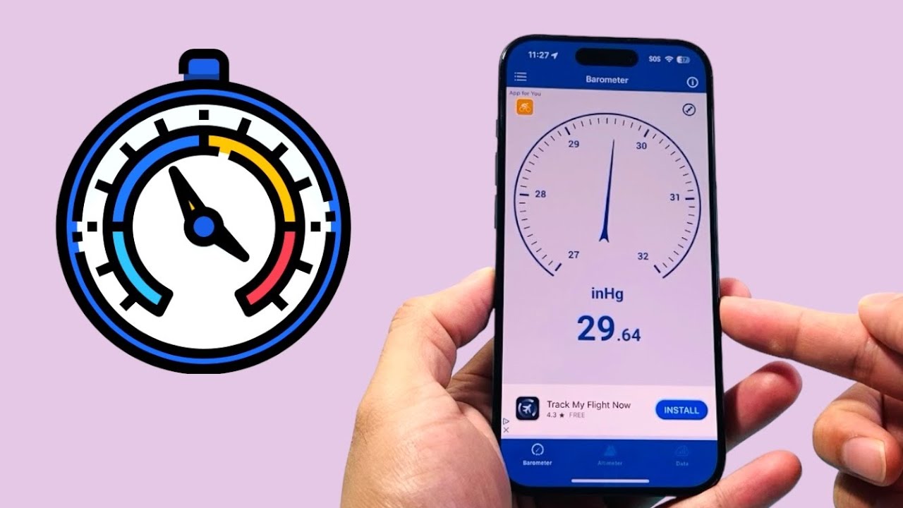 How to Use Barometer on iPhone - YouTube