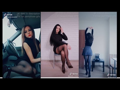 TikTok Best 20 nylon feet pantyhose legs Girls Compilation #2