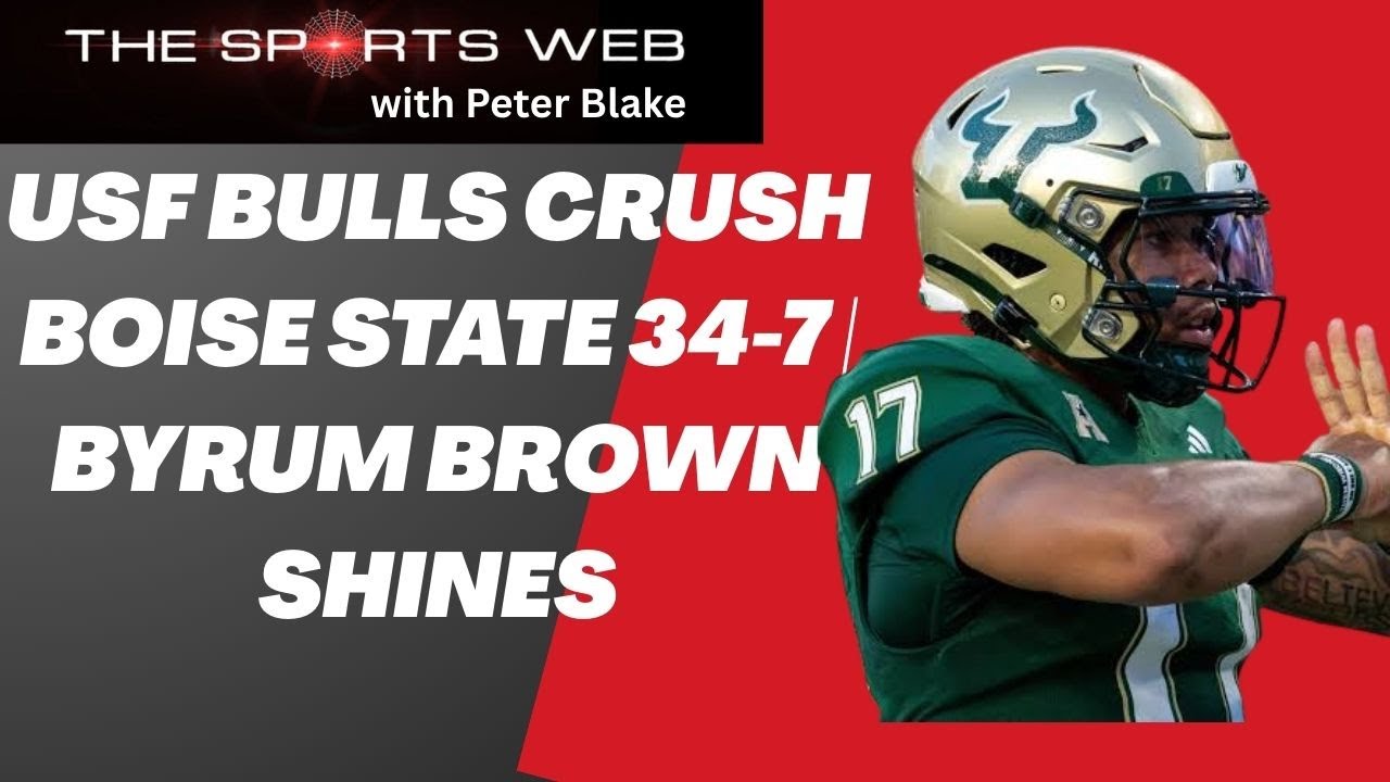 USF Bulls Crush Boise State 34-7 | Byrum Brown Shines - YouTube