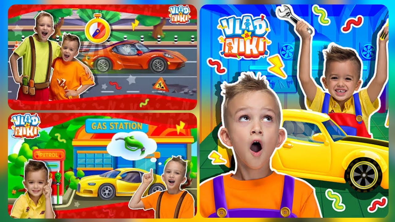 Vlad and Nikita car racing|GAMER BUZZ - YouTube