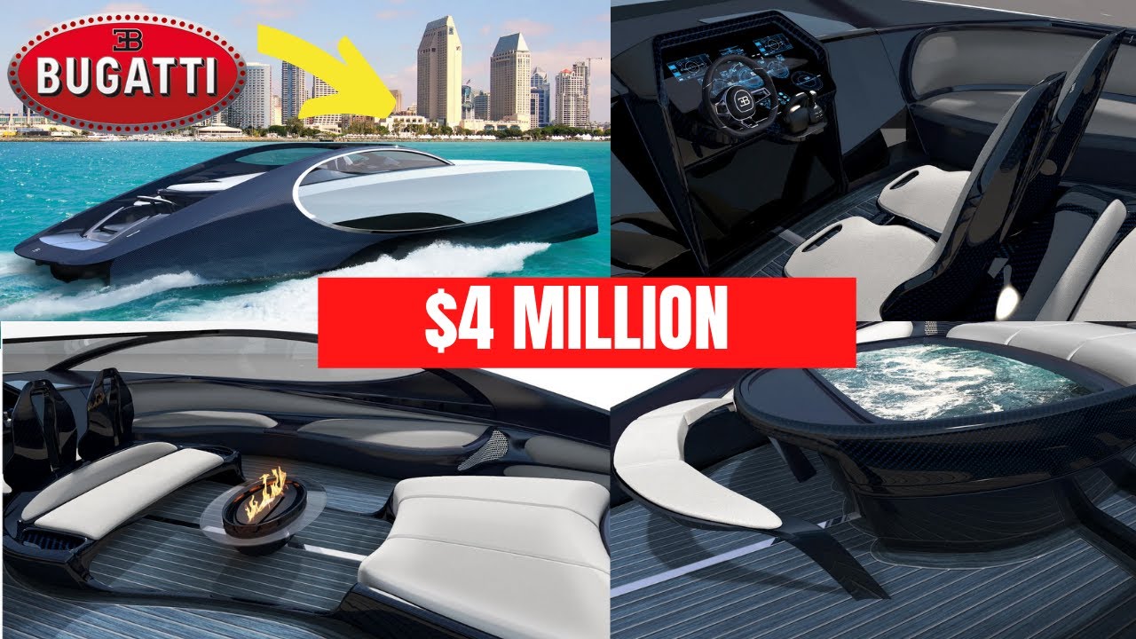 Bugatti’s $4 Million Yacht Has a Jacuzzi And Fire Pit | The Niniette 66 ...