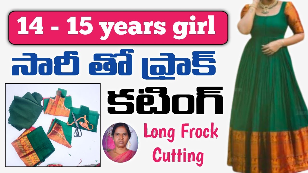 How to Cut a Frock for 14-15 Year-Old Girl|Easy Step-by-Step Tutorial ...
