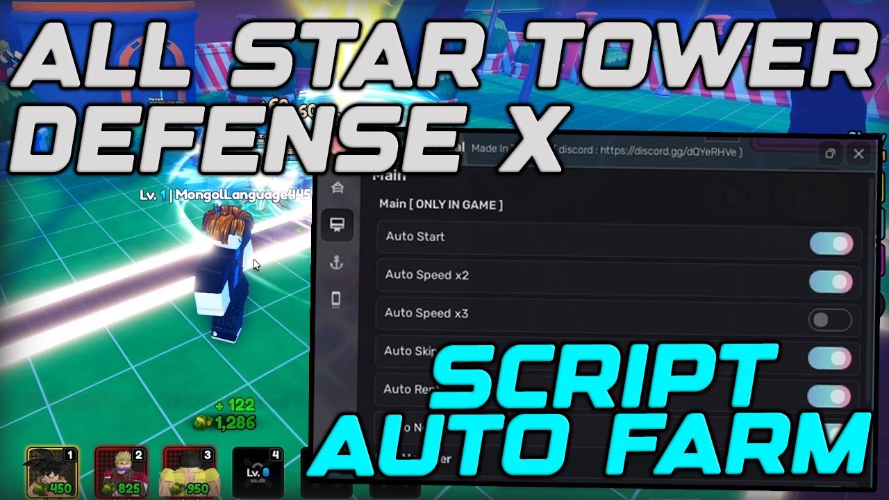 [RELEASE] All Star Tower Defense X Best Script Gui Auto Farm, Auto ...