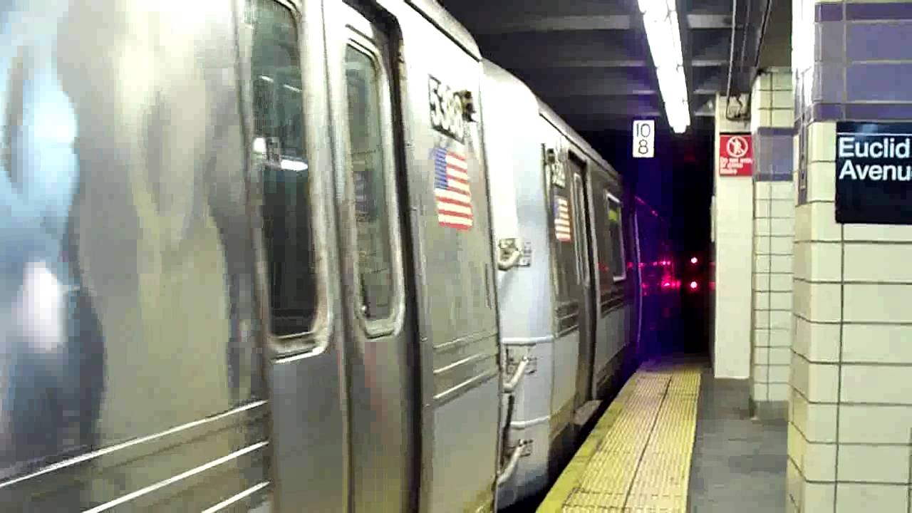 NYC Subway: 168th Street-bound R44 (C) Train Entering Euclid Avenue ...