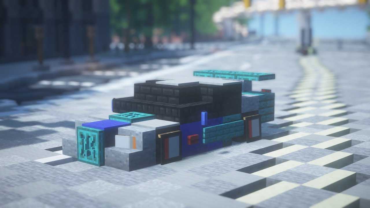 Minecraft: How to build a Sportscar in Minecraft (Nissan Skyline r34 ...