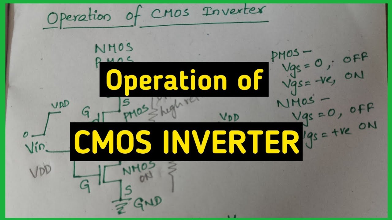 Operation of CMOS INVERTER || Explore the way - YouTube