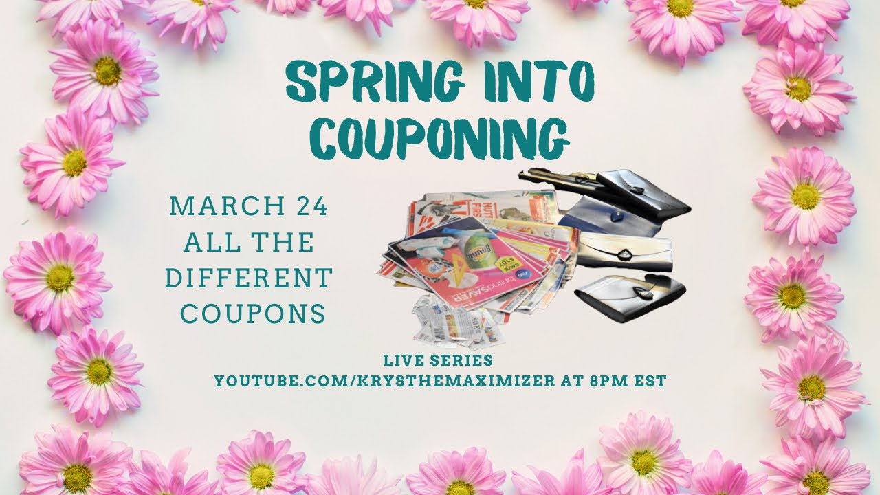 Different Types of Coupons- Spring Into Couponing Live Series | Krys ...