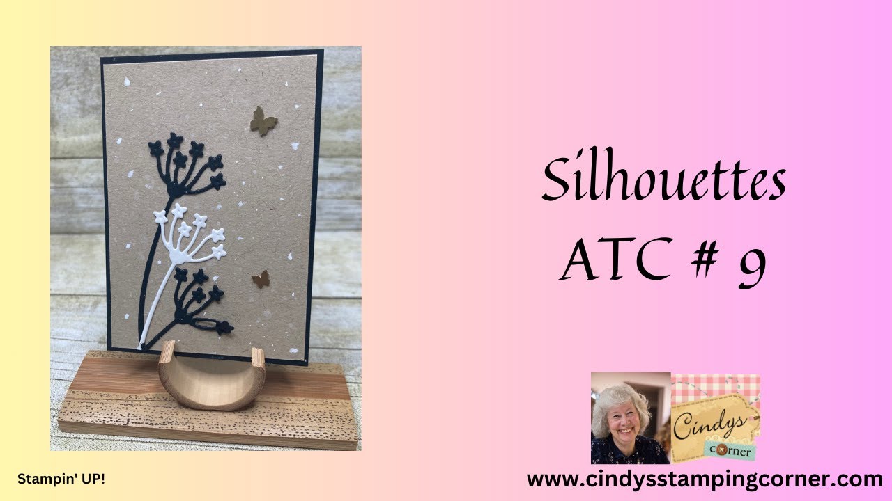 Silhouettes with some ink splatters ~ Artist Trading Card - YouTube