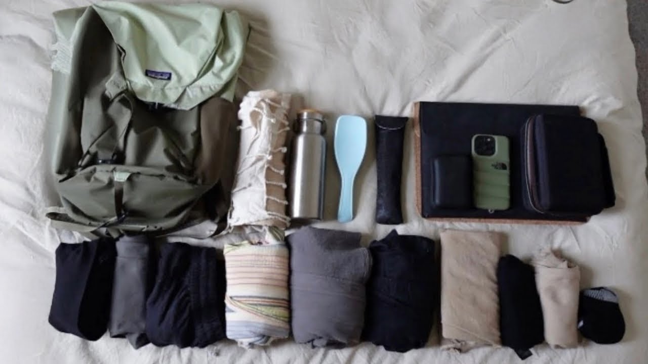 EXTREME MINIMALIST | Packing My 33 Items in ONE Bag - YouTube