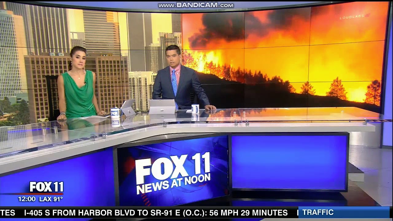 KTTV Fox 11 News at Noon open August 8, 2018 - YouTube