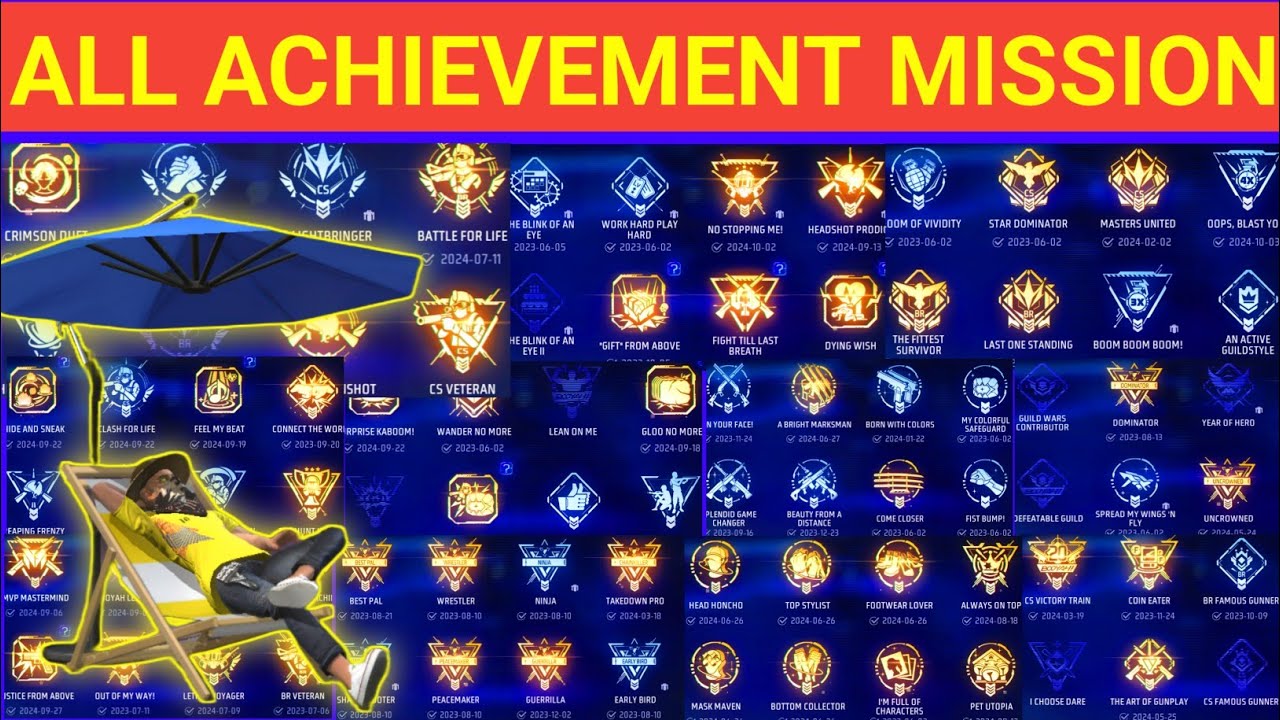 FREE Emote Kaise Milega Get All Achievement Mission Rewards Part -2 ...