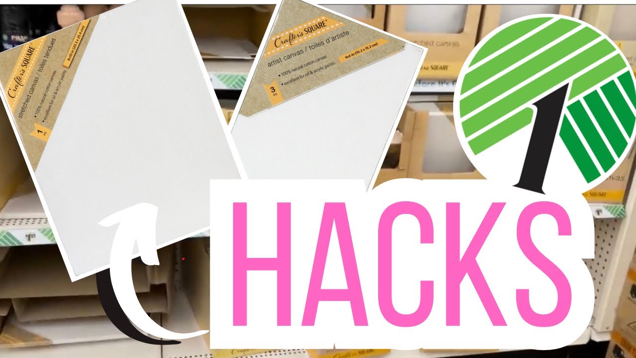 18 Briliant Dollar Tree Canvas Hacks Home Decor DIYS - YouTube