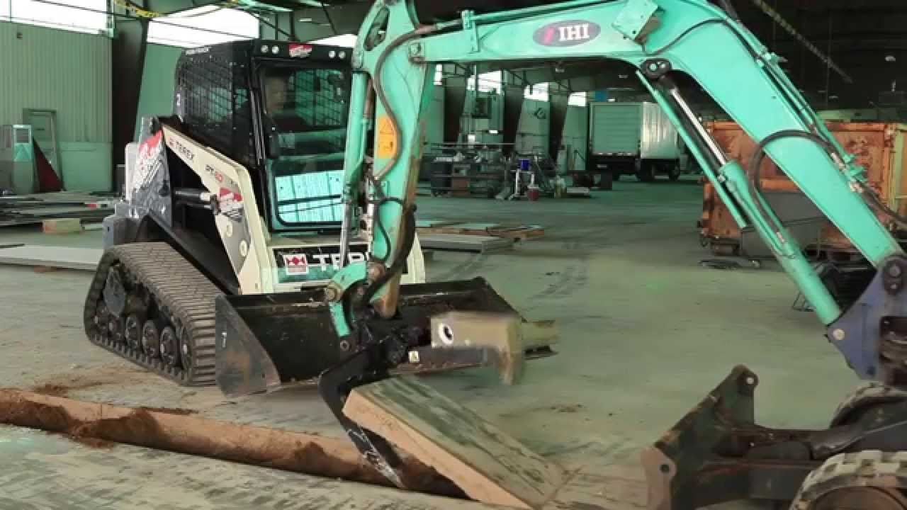 Trench Work With The Mini Exca Beak - YouTube