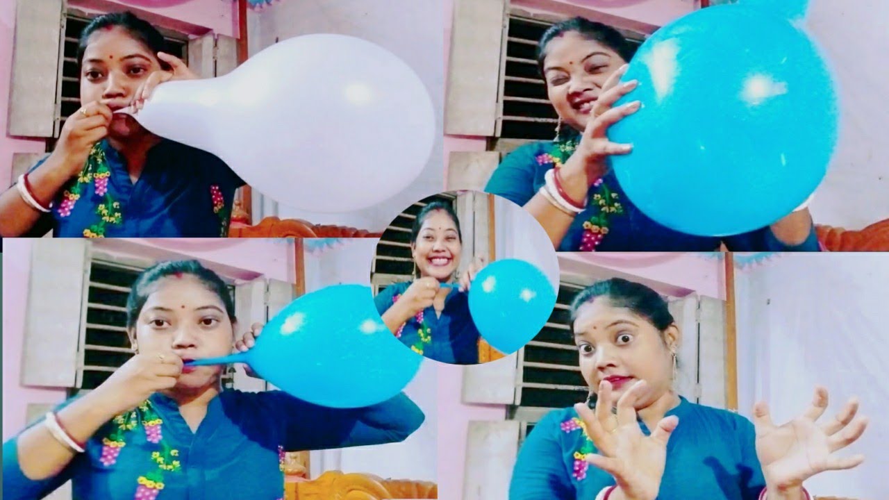 Balloon Blowing /Balloon Blasting challenge Video (Most requested ...