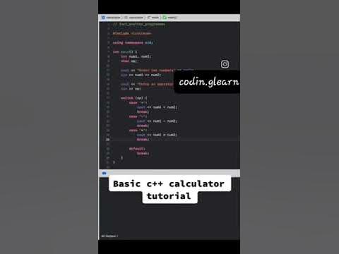 code of calculator in c++ کد ماشین حساب به زبان سی پلاس - YouTube