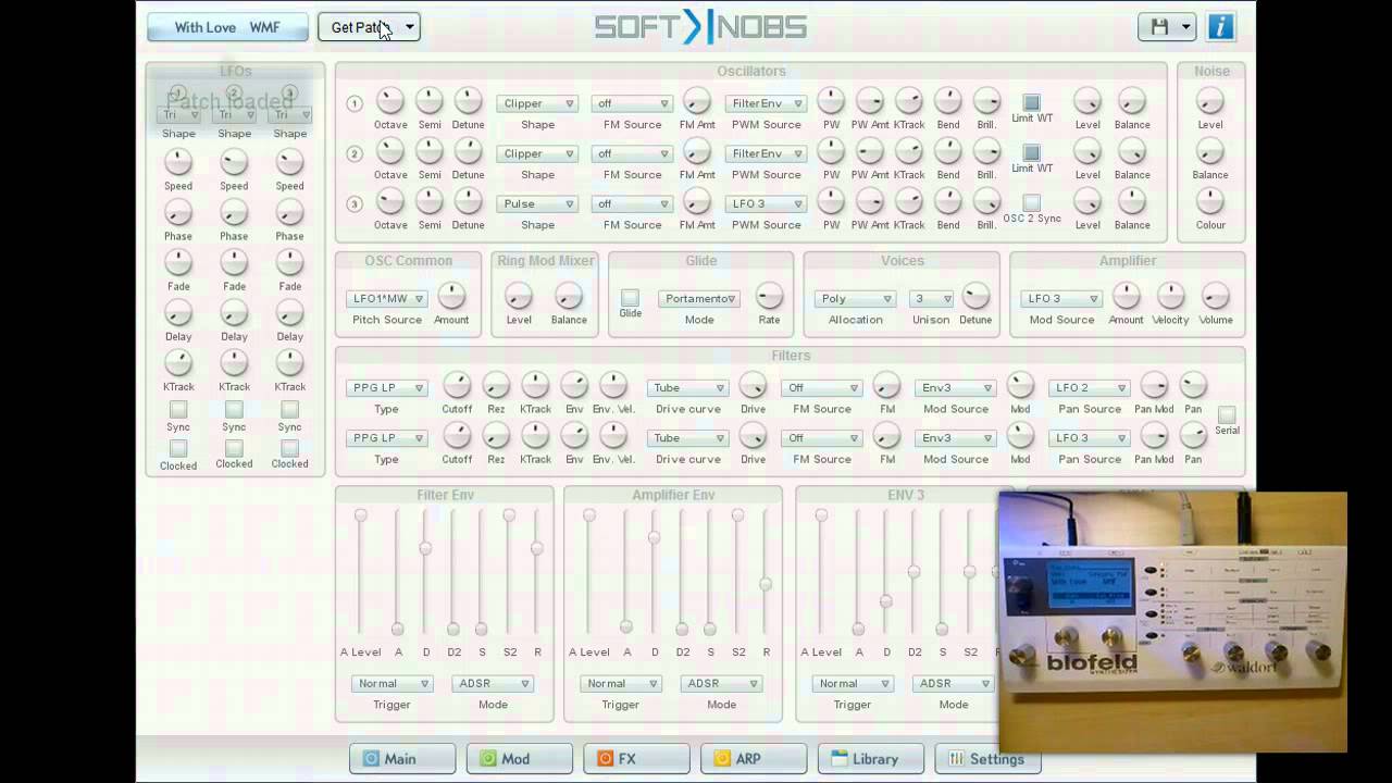 Softknobs Editor for Blofeld - Patch transfer - YouTube
