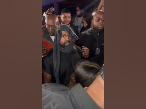 Kanye West arriving to Vulture Rave in Miami with North West & Saint West - YouTube