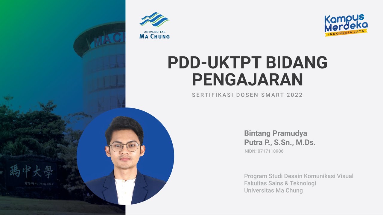 PDD-UKTPT Video Pengajaran - Serdos - Bintang Pramudya Putra Prasetya - Universitas Ma Chung ...