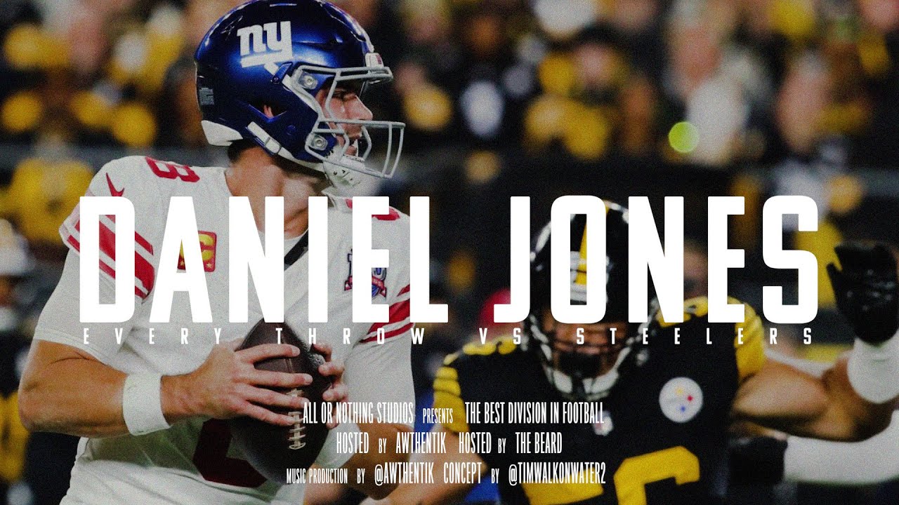 Every Daniel Jones Throw vs The Steelers On Monday Night Football - YouTube