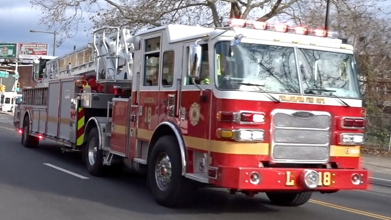PFD Ladder 18 Responding - YouTube