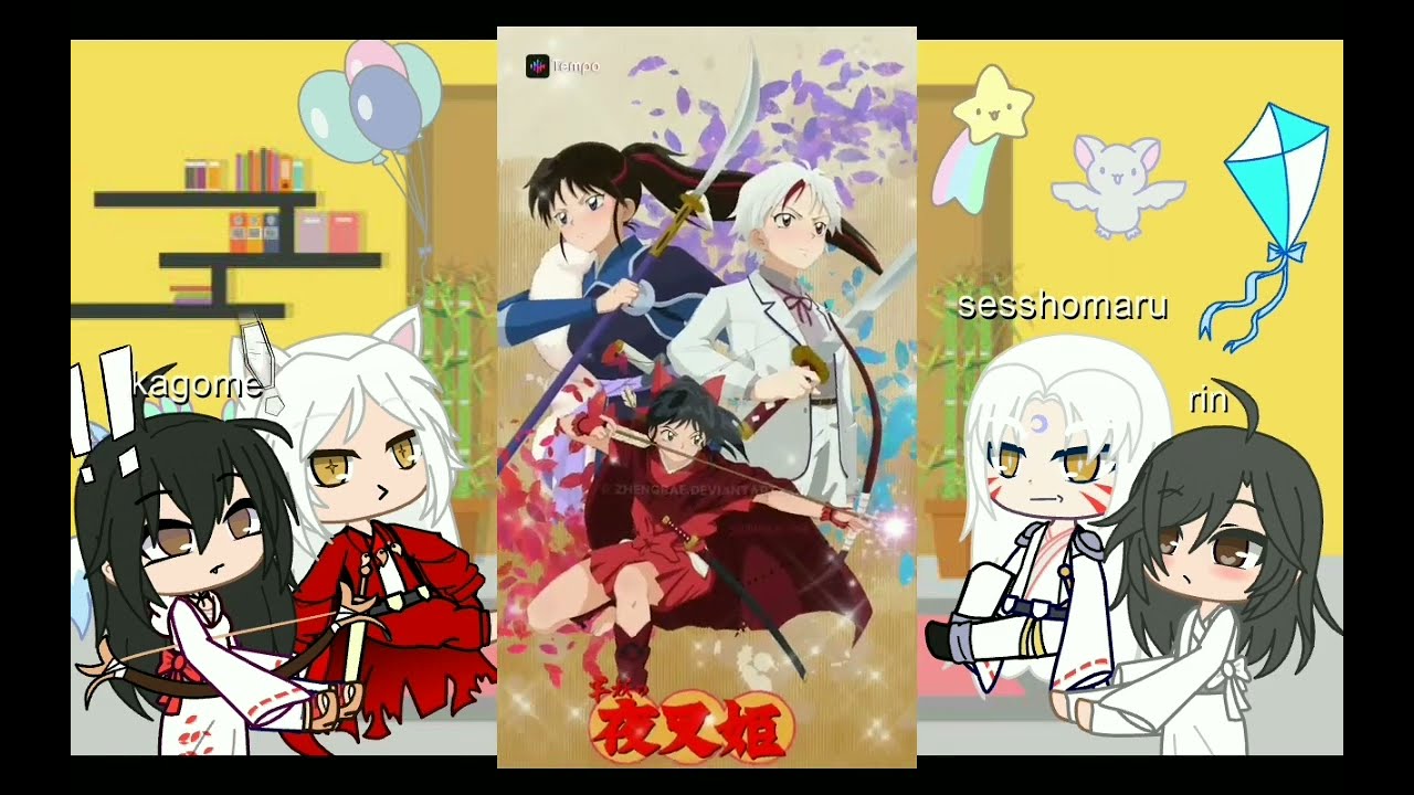 Past Sesshomaru/Inuyasha react to ||yashahime|| - gacha club - YouTube