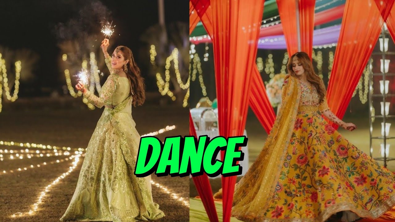 Jannat mirza and alishba anjum floor tor dance on sister sehar mehndi ...