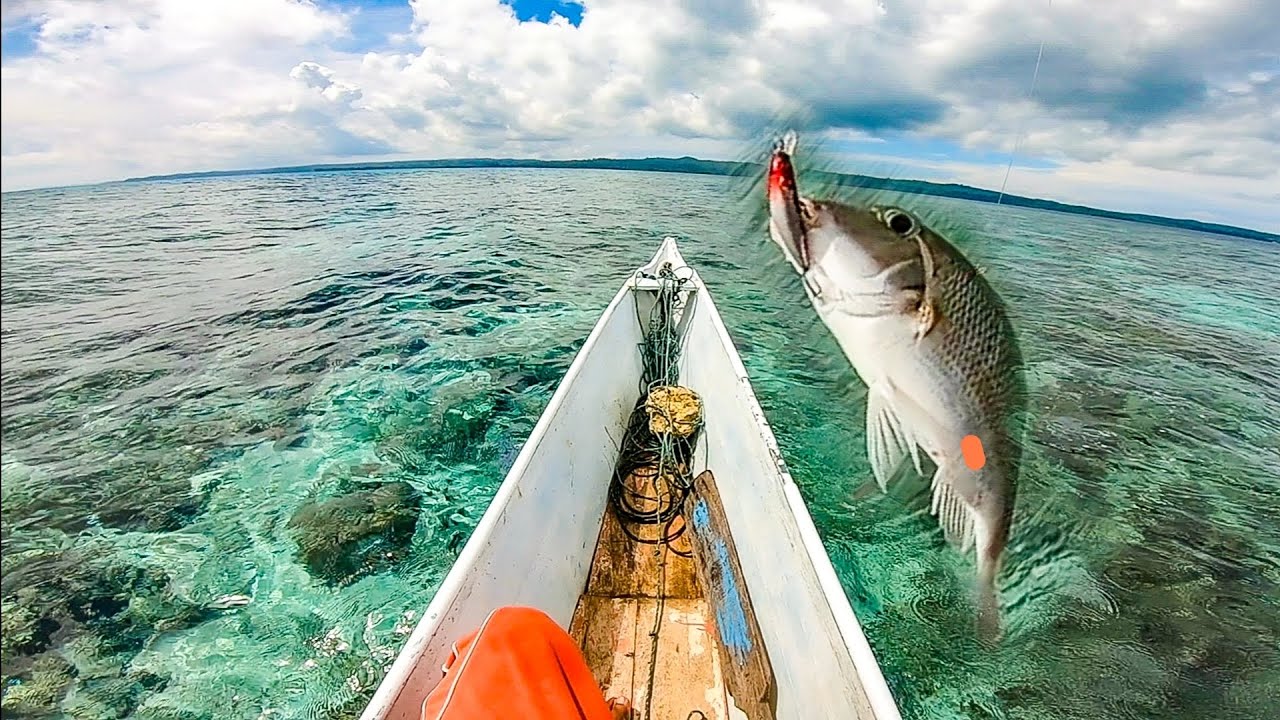 PANEN IKAN KETAMBAK LIPS EMPEROR DENGAN TEKNIK MANCING CASTING DIKARANG ...