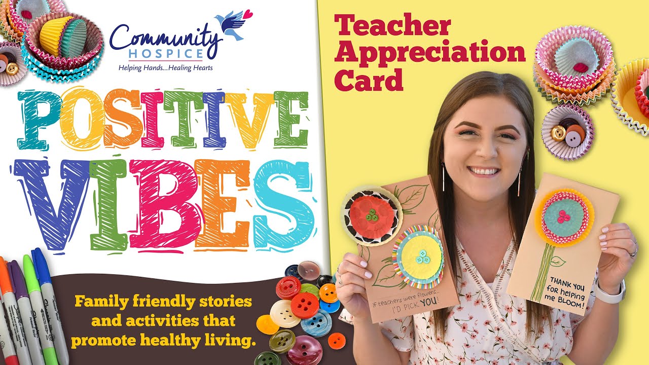 Positive Vibes: Teacher Appreciation Card - YouTube