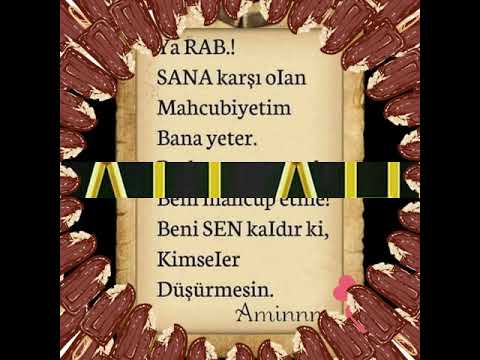 Amin diyen KARDEŞLERİM duası kabul olsun inşallah