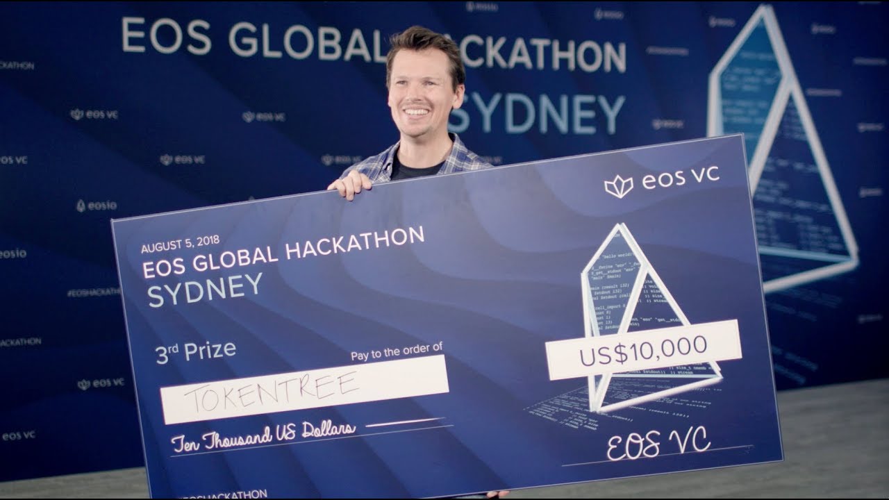 EOS Global Hackathon Sydney 3rd Prize Winner TokenTree - YouTube